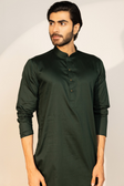Buy Green Color Plain Kurta Pajama for Men Online | Cityvibes
