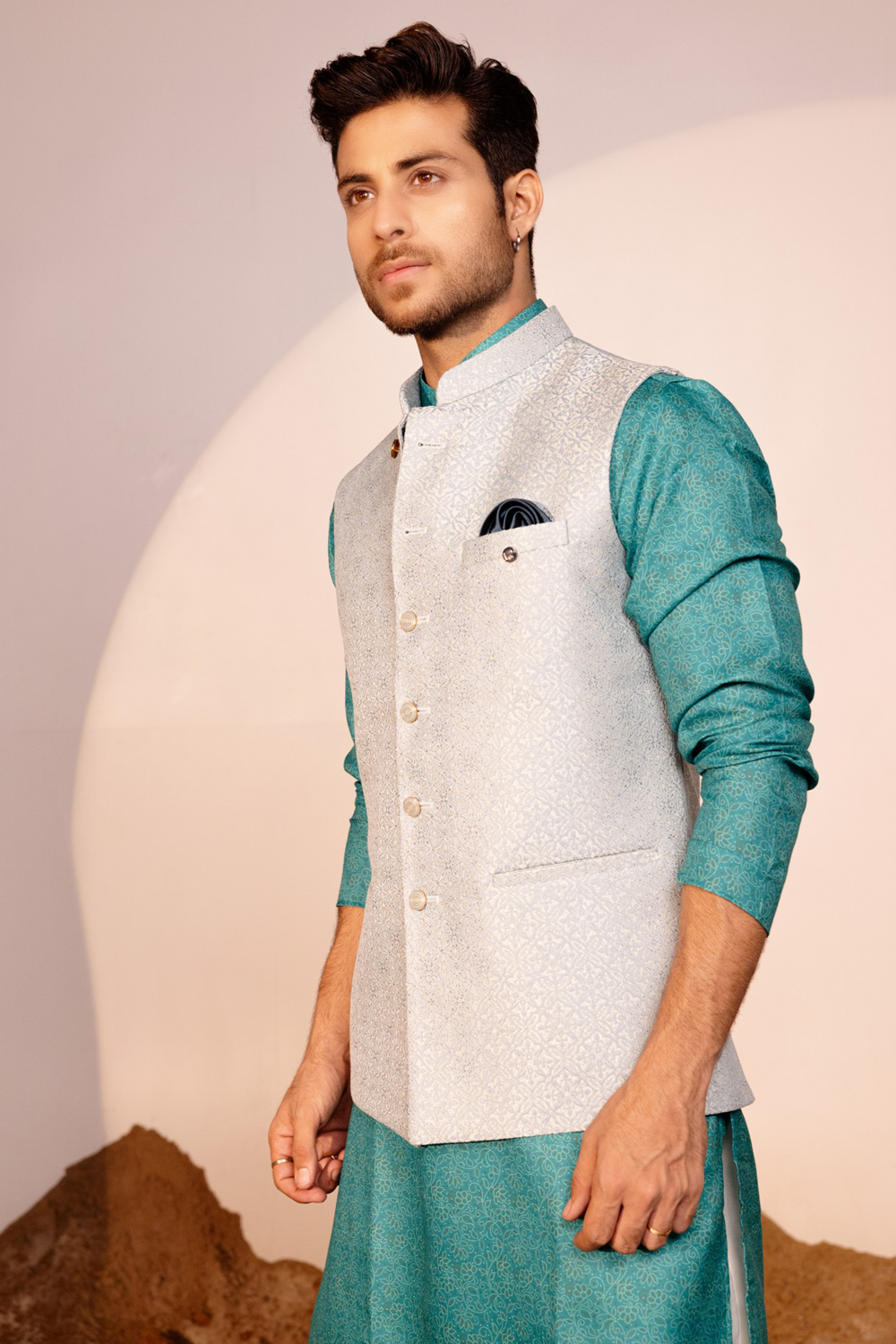 Buy Rama Green Color Waist Coat For Men Online | Cityvibes